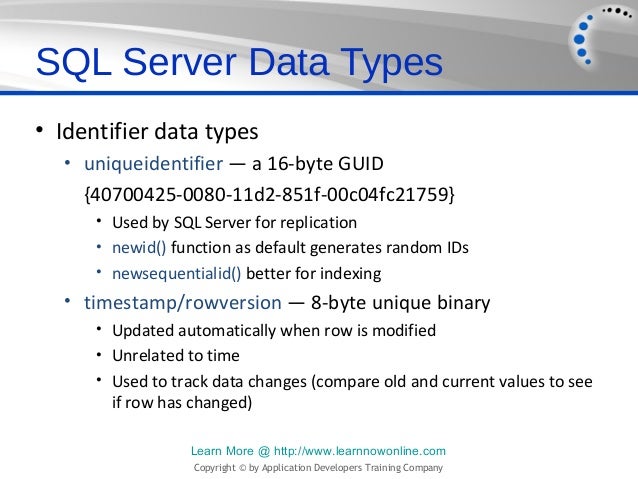 Designing and Creating an SQL Server Database