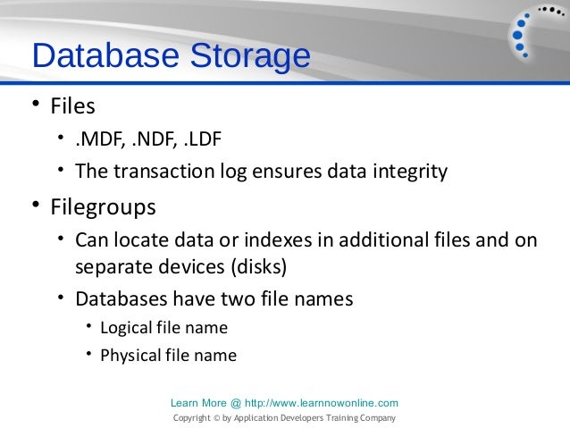 Designing and Creating an SQL Server Database