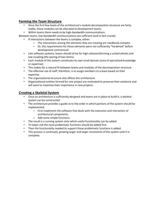 Designing and documenting software architecture unit 5 | PDF