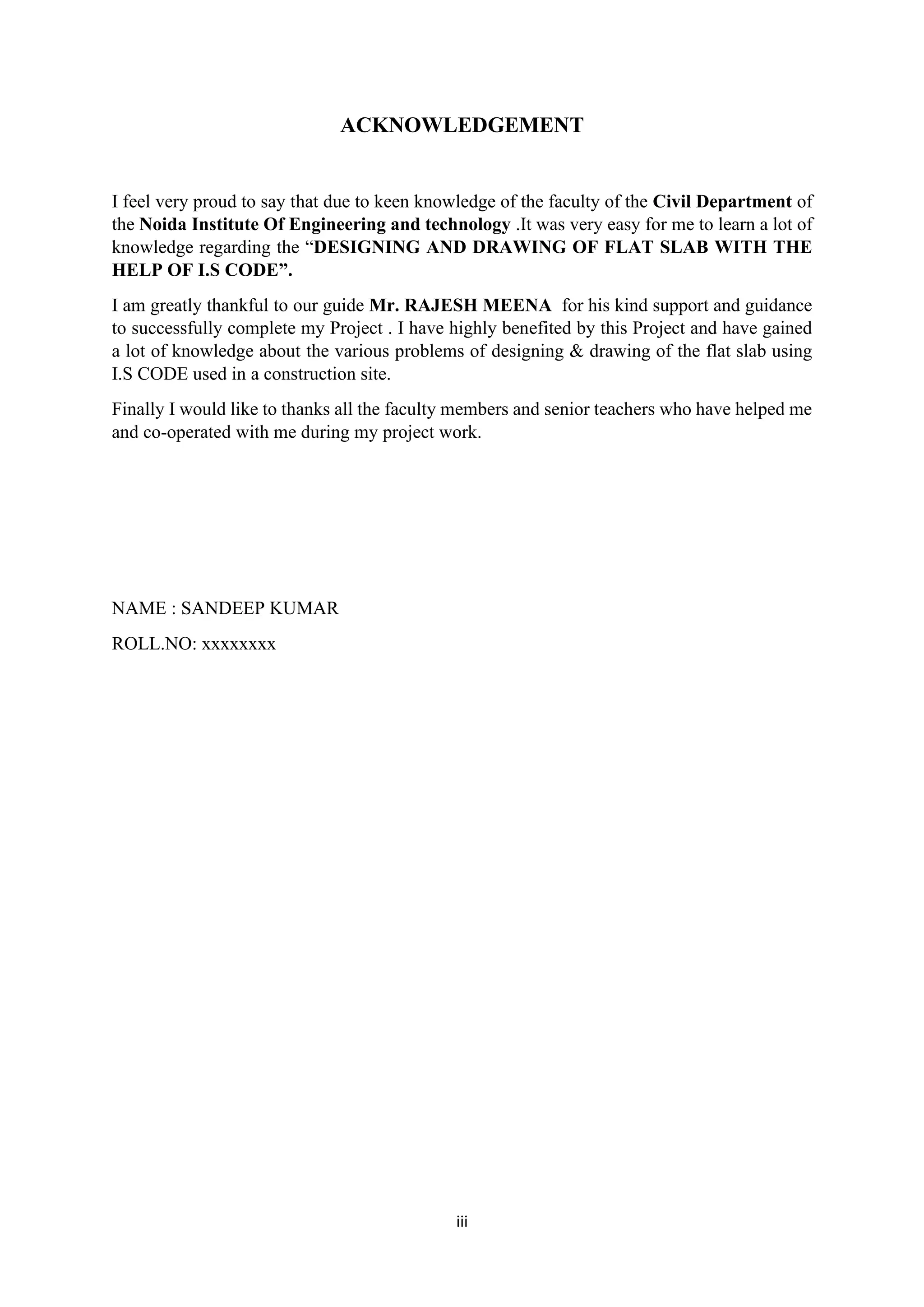 Designing and drawing of flat slab with the help of i.s code | PDF
