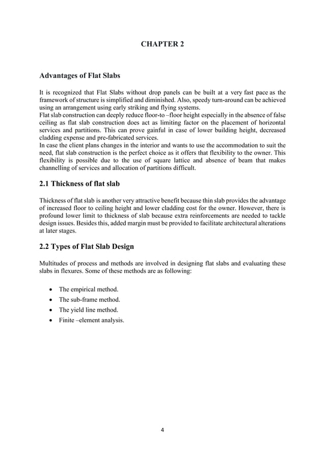 Designing and drawing of flat slab with the help of i.s code | PDF ...