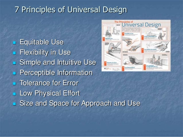 Designing and evaluating web sites using universal design principles