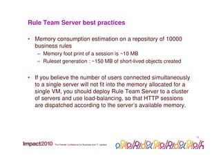 Designing and implementing high performance rule based applications | PPT