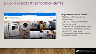 Designing and Implementing Microsoft 365 Adoption Centre - M365 Philly ...