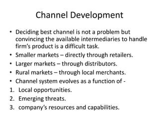 Designing and managing integrated marketing channels | PPTX