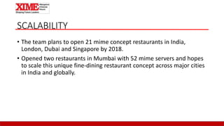 Designing and managing services -SERVQUAL MODEL- ABOUT MIRCHI & MIME ...