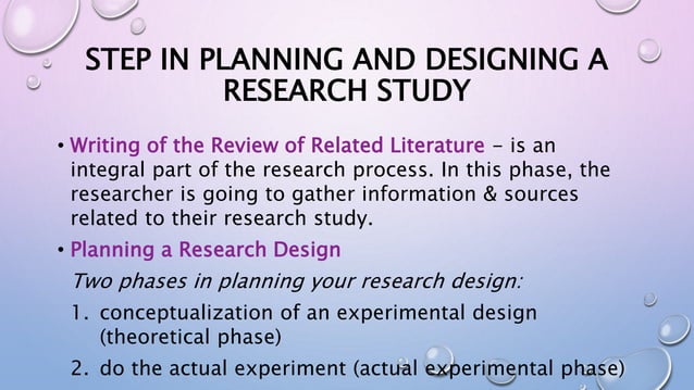 Designing and Planning a Research Study.pptx | Science