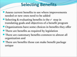 Designing and planning employee benefit program | PPT | Government ...