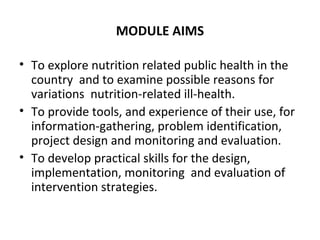 semester ya 3 Designing and planning nutrition programmes | PPT