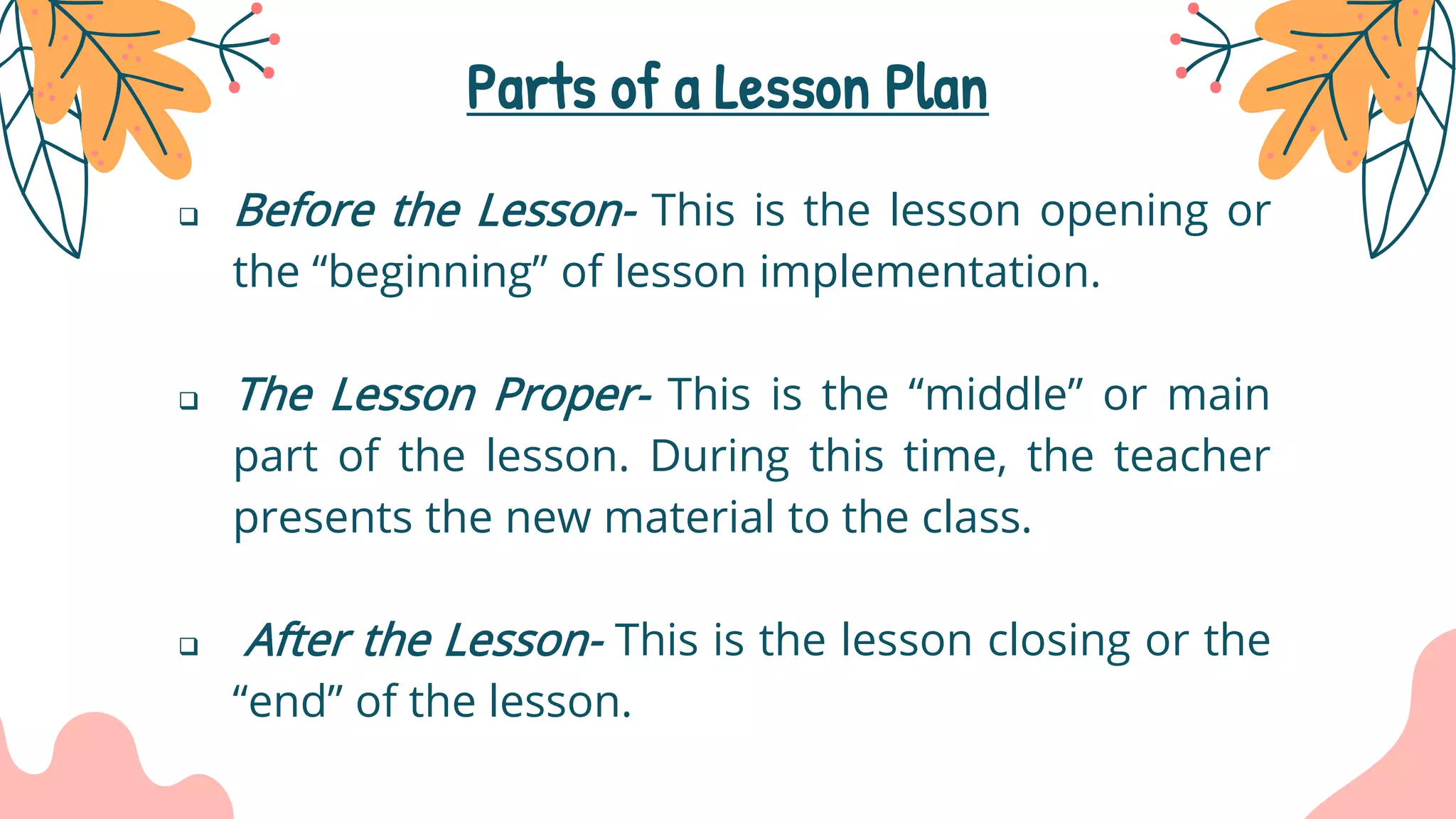 Designing and planning teaching and learning process | PPTX