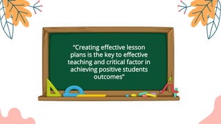 Designing and planning teaching and learning process | PPTX