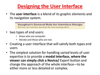 Designing and producing-Design structure -user interface | PPTX