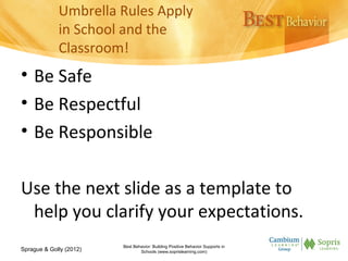 Designing and teaching classroom behavioral expectations | PPT