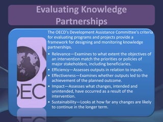Designing an Effective Knowledge Partnership Process | PPTX
