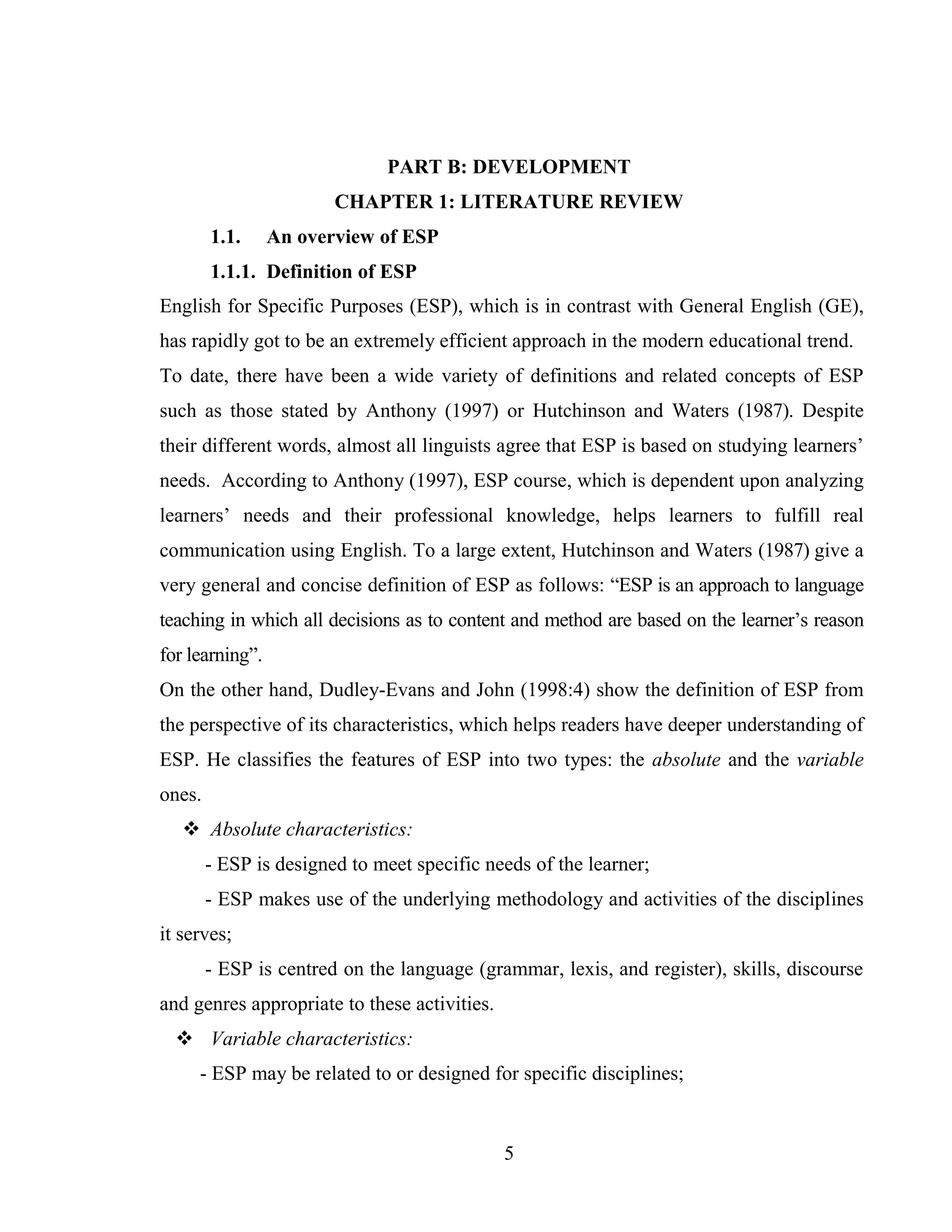 Designing an ESP speaking syllabus for administrative police students at Intermediate level at ...