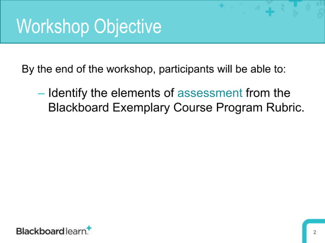 Designing an exemplary course assessment | PPT