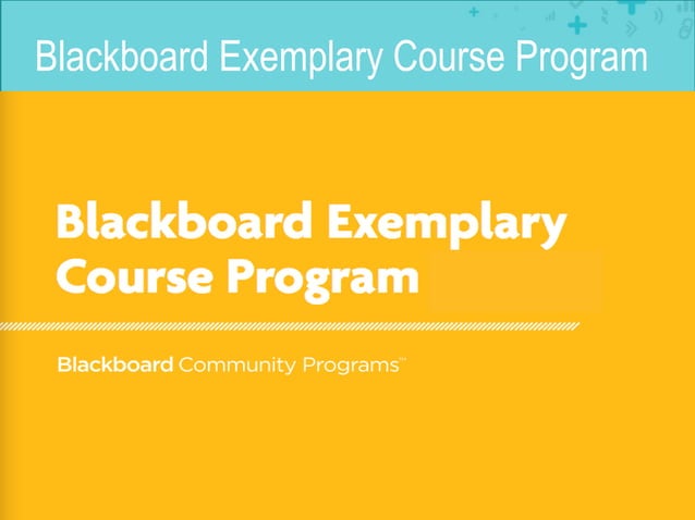Designing an exemplary course assessment | PPT