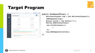 Designing an unobtrusive analytics framework for monitoring java applications sampo suonsyrjä | PPT