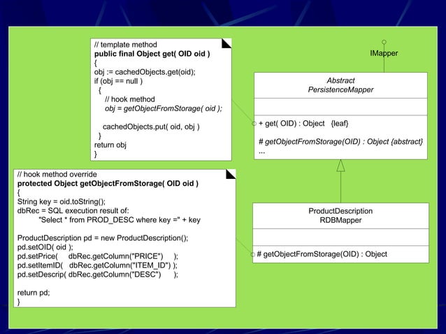 DESIGNING A PERSISTENCE FRAMEWORK WITH PATTERNS.ppt