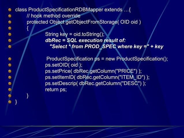 DESIGNING A PERSISTENCE FRAMEWORK WITH PATTERNS.ppt