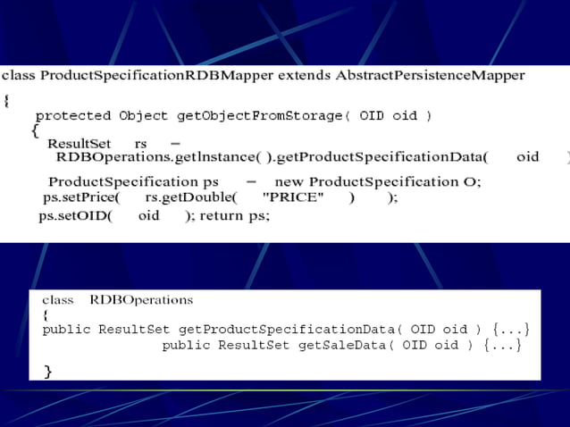 DESIGNING A PERSISTENCE FRAMEWORK WITH PATTERNS.ppt