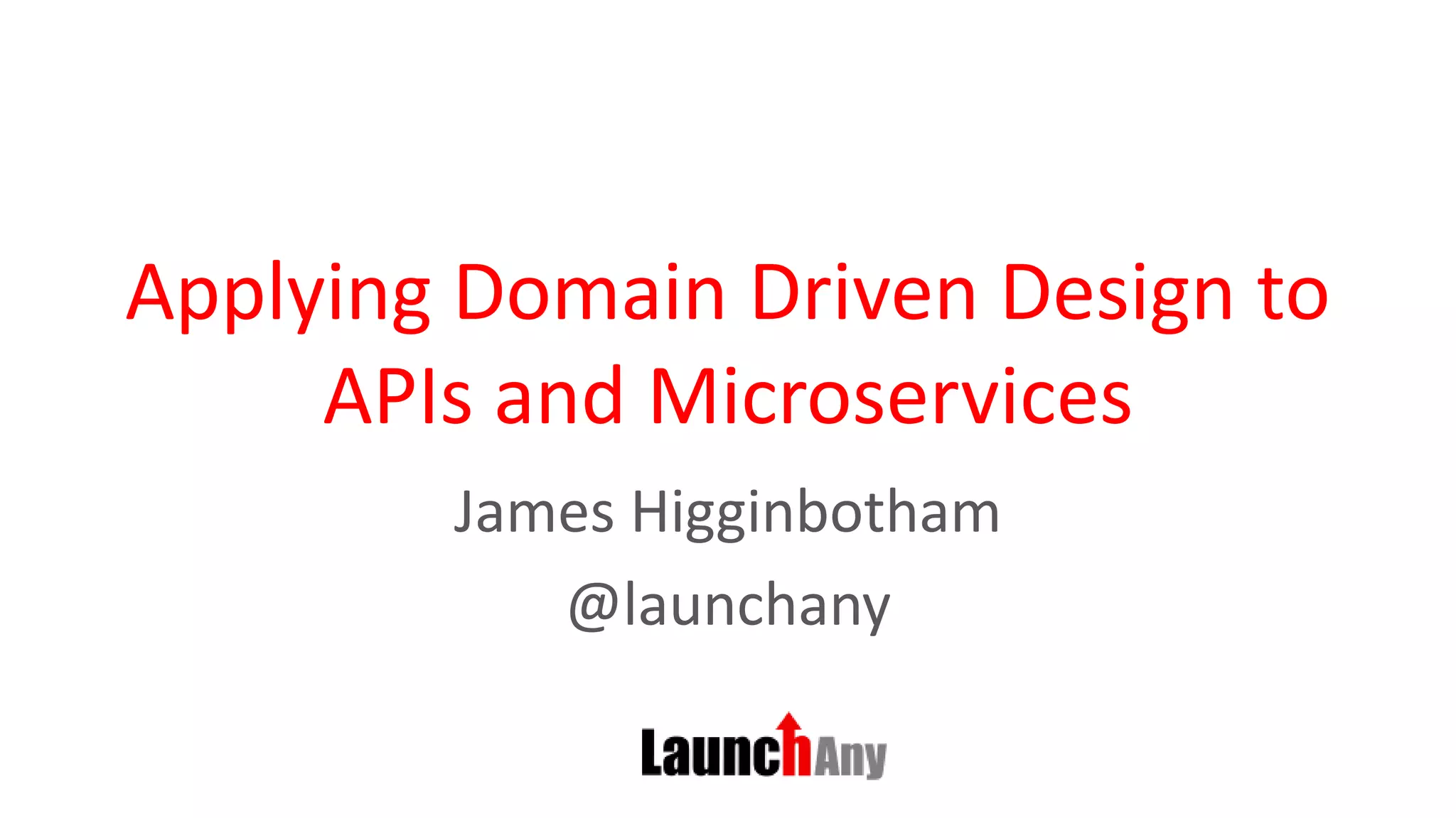 Designing Apis And Microservices Using Domain Driven Design Ppt