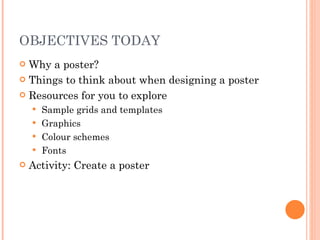 Designing a poster for conference display oct11 | PPT