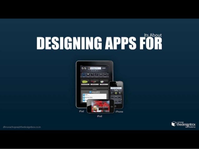 Designing apps for iphone and ipad presentation