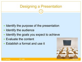 Designing a presentation | PPT