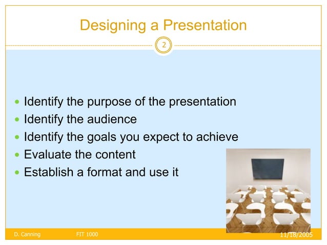 Designing a presentation | PPT