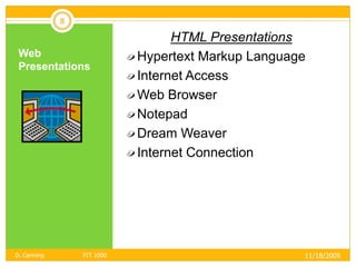 Designing a presentation | PPT