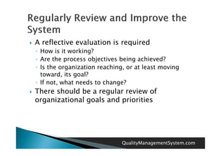 Designing a quality management system | PDF