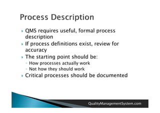 Designing a quality management system | PDF