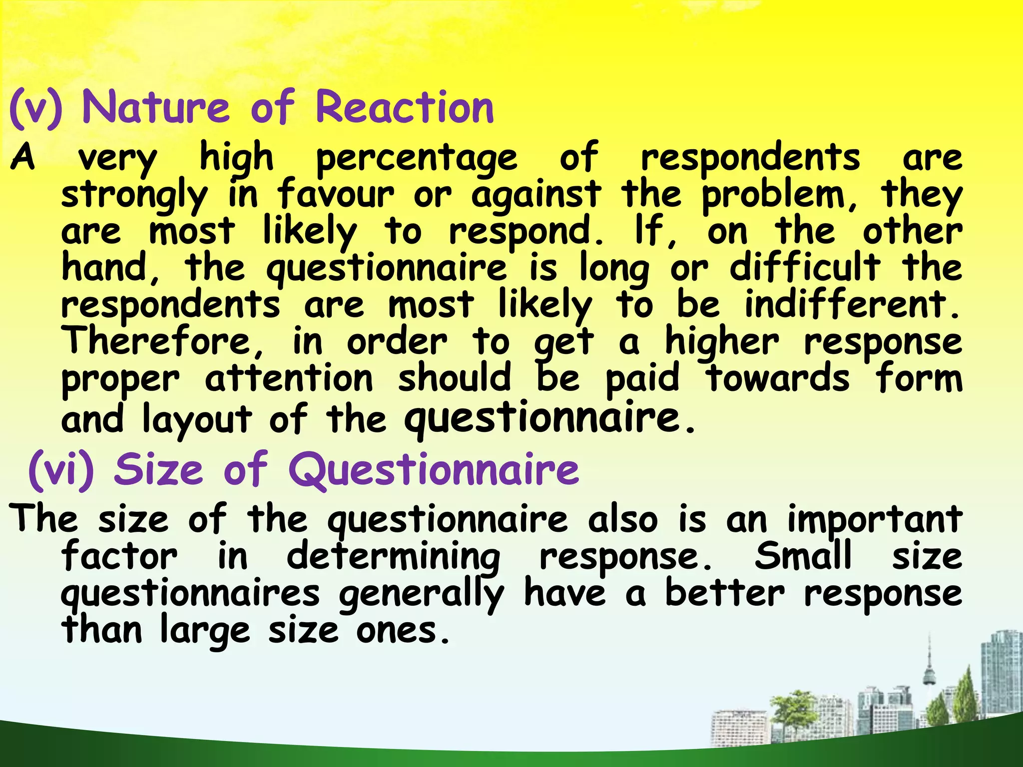 Designing of Questionnaire | PPTX