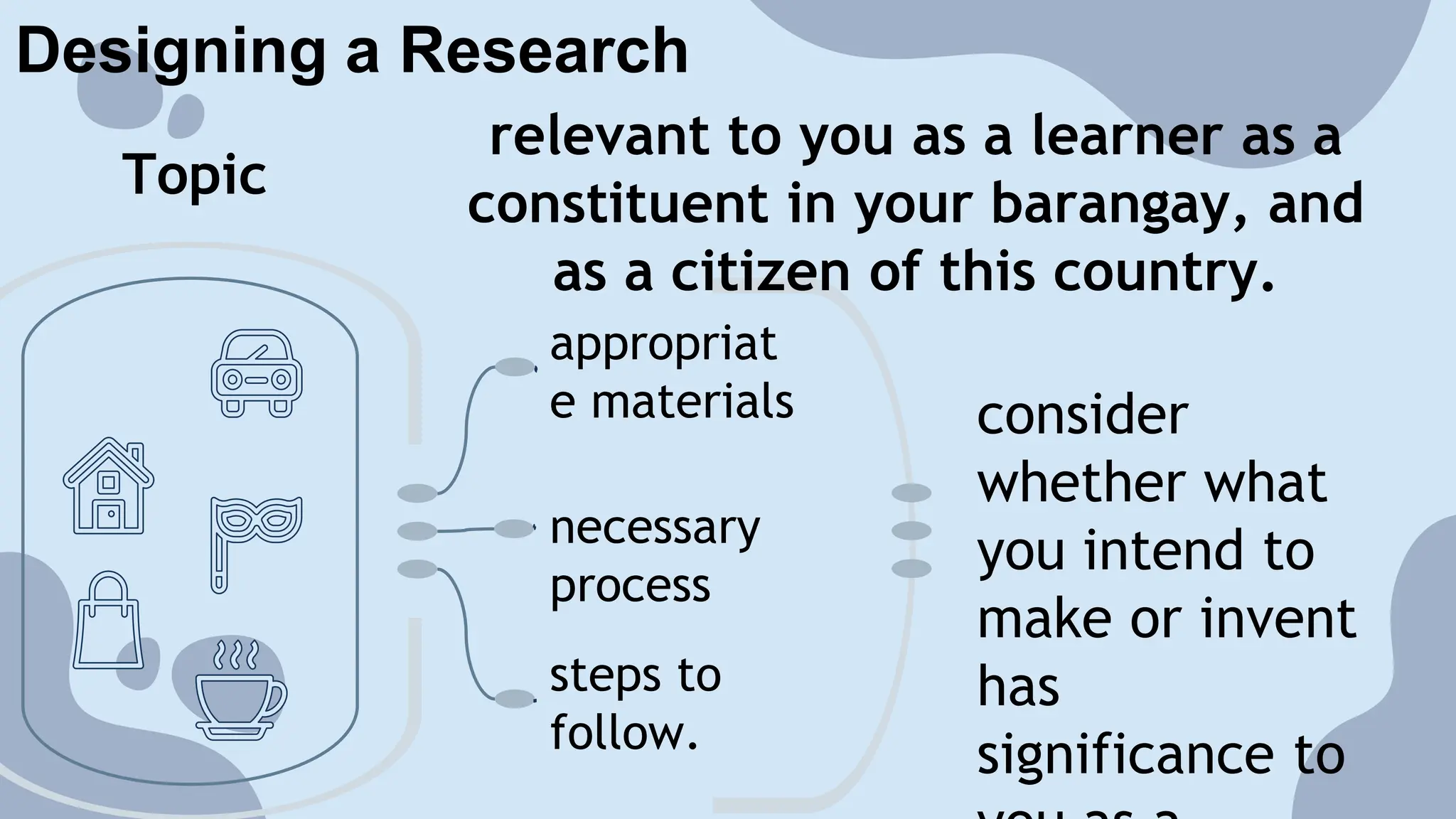 Practical Research 1, Lesson 5: DESIGNING A RESEARCH PROJECT RELATED TO ...
