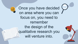 Practical Research 1, Lesson 5: DESIGNING A RESEARCH PROJECT RELATED TO ...