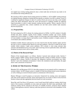 Designing a Routing Protocol for Ubiquitous Networks Using ECA Scheme | PDF | Computer ...