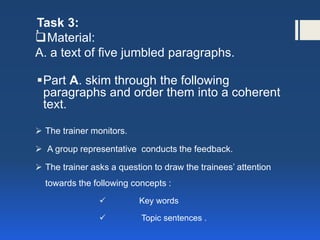 Designing a seminar on how to teach writing | PPT