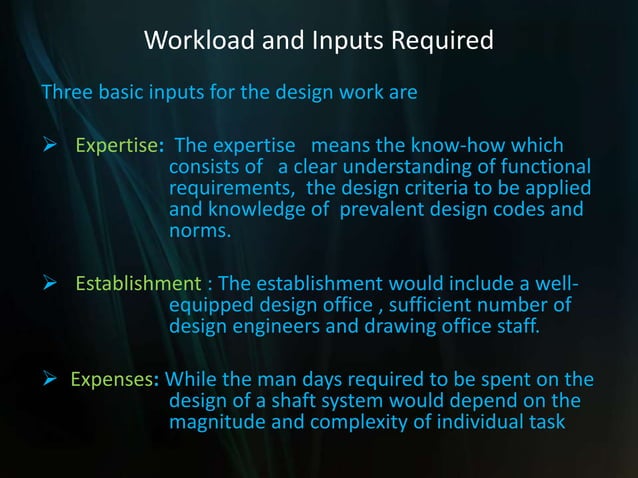 Designing a shaft system | PPTX | Geology | Science