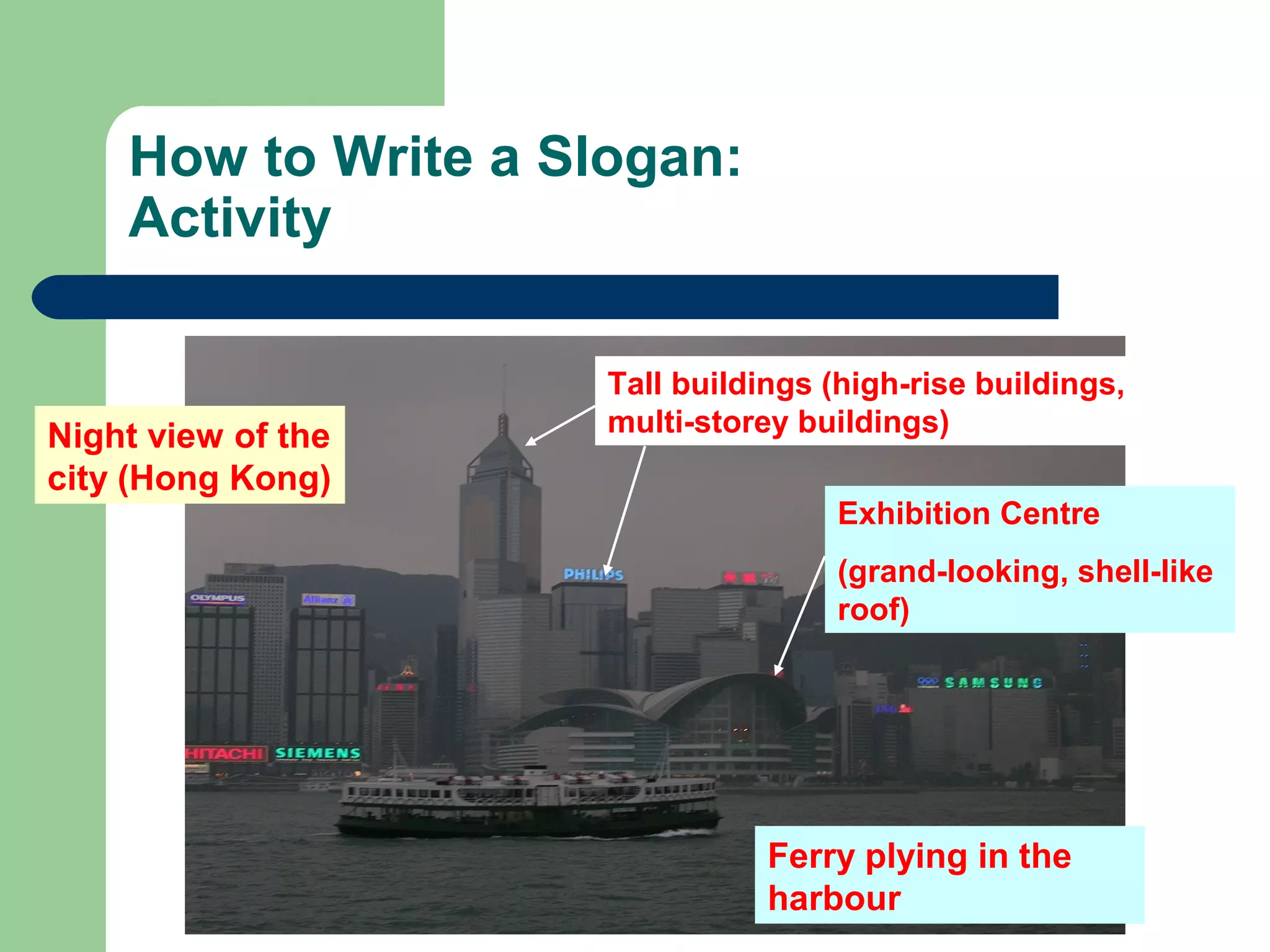 Designing a slogan | PPT