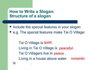 Designing a slogan | PPT