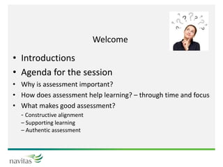 Designing good assessment | PPTX