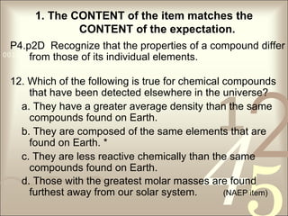 Designing Assessment Items Science Ps Version | PPT