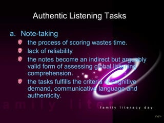 Designing assessment tasks | PPT