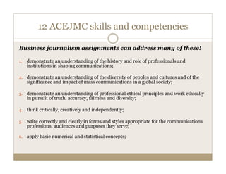 Designing Assignments to Build Financial Journalism Skills by Pam ...