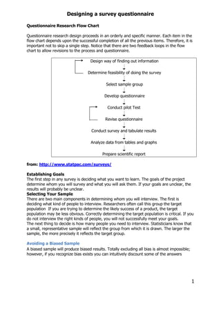Questionnaire Survey Design