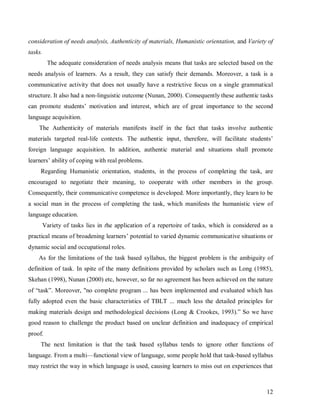 Designing a task - based English syllabus for students of tourism at ...