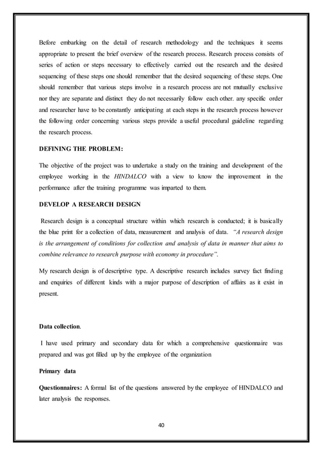 Designing a training module and analysing its effectiveness a study in ...