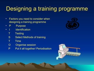 Designing A Training Programme | PPT