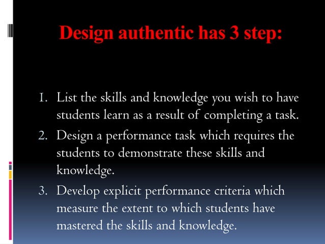 Designing Authentic Assessment | PPTX